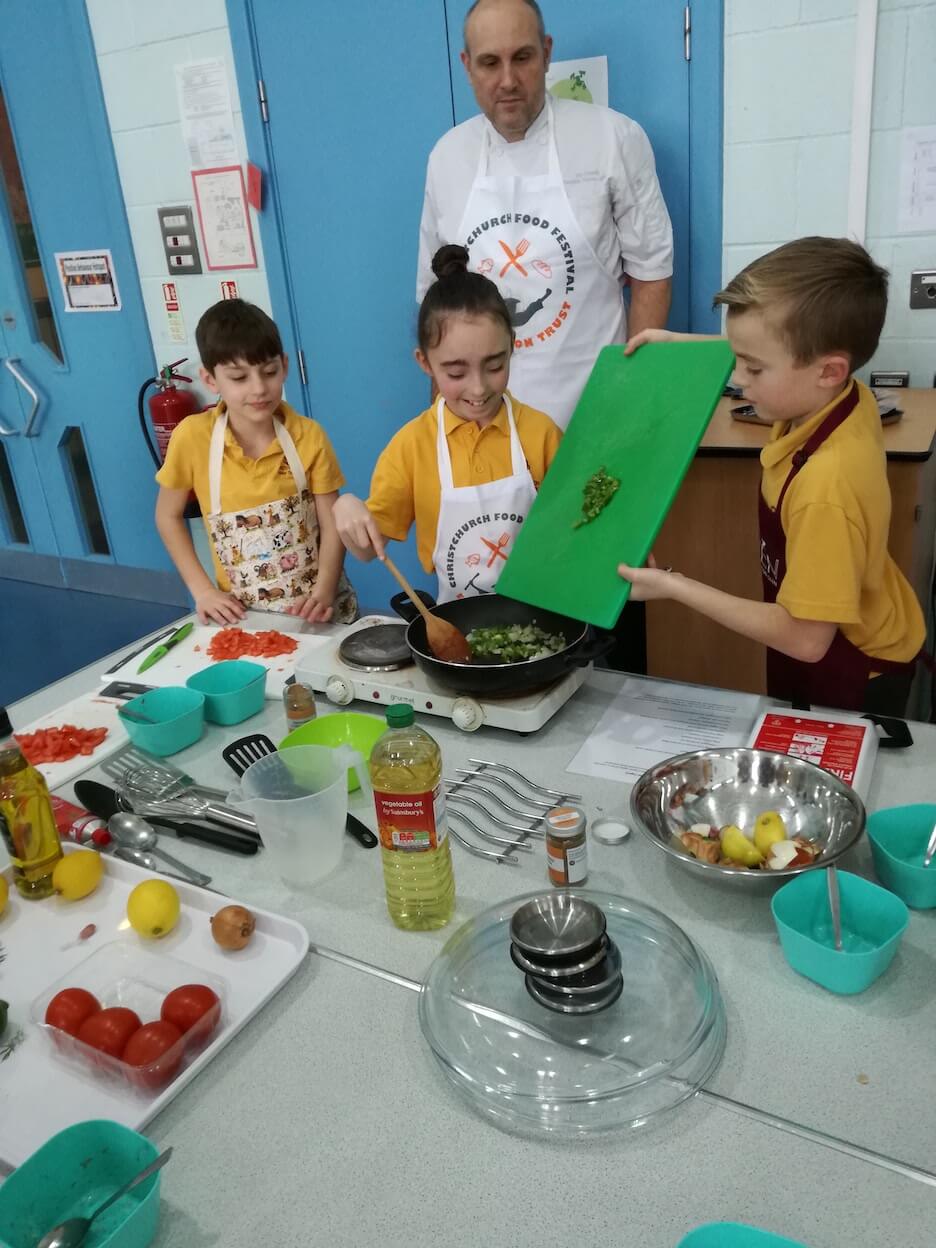 CJS Primary Cookery Day - Christchurch Food Festival Education Trust